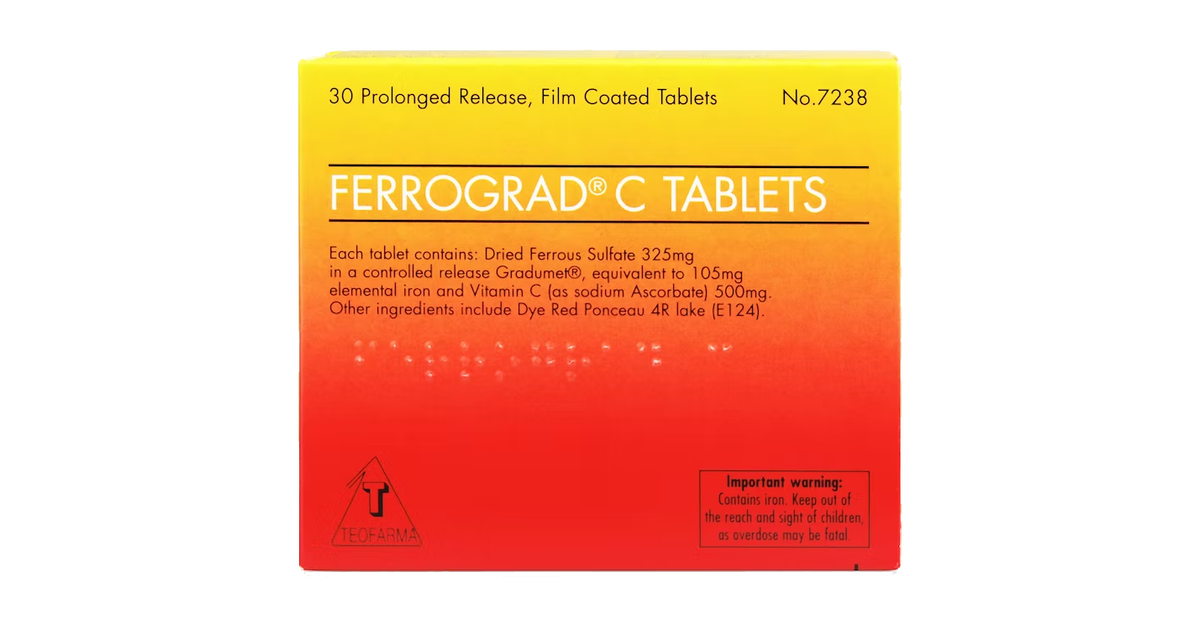 Ferrograd C Filmtabs Blister Pack of 30