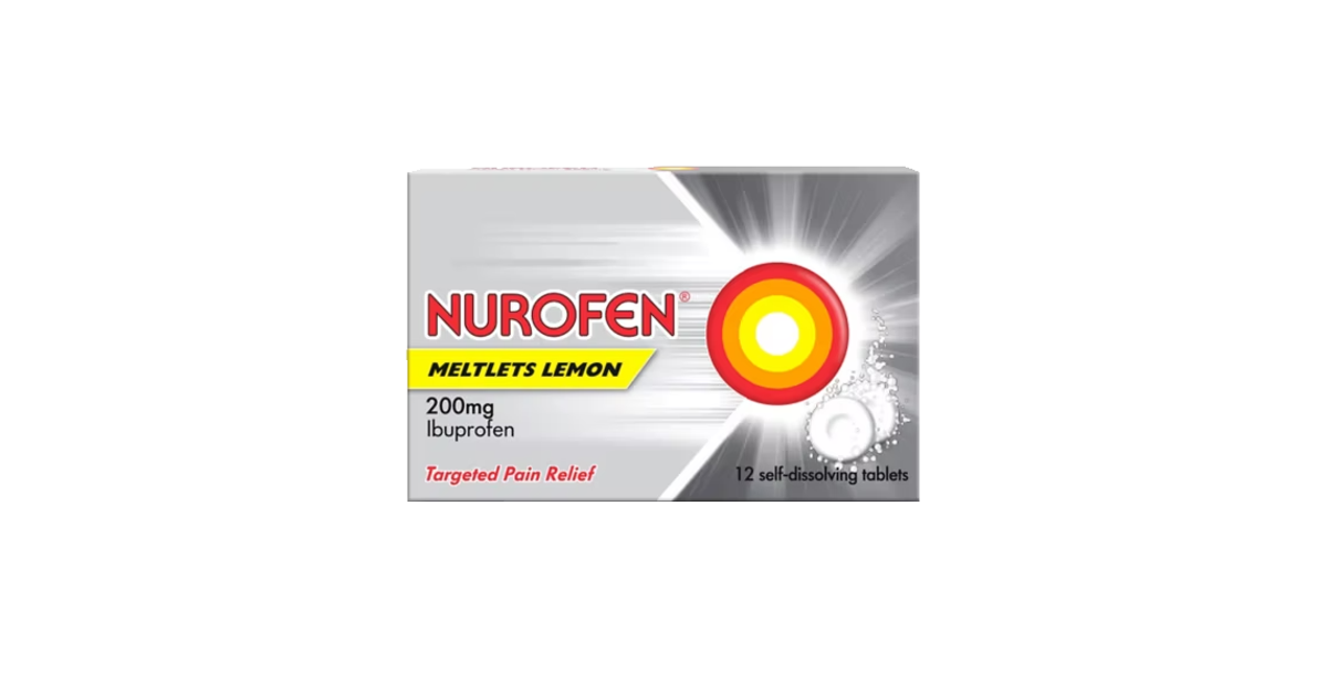 Nurofen Meltlets 200mg Compressed Tablets Pack of 12