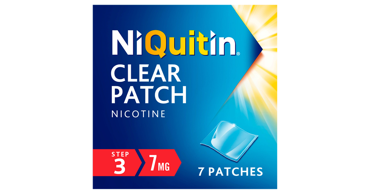 Niquitin 7mg Patches Clear Step 3 Pack of 7