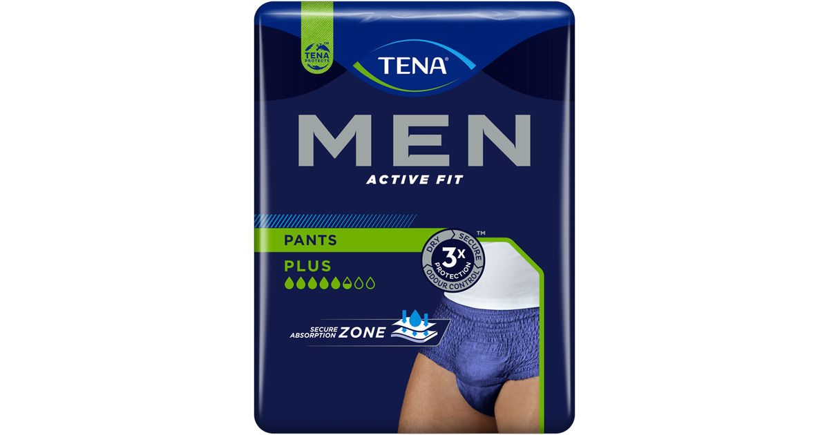 TENA Men Active Fit Pants Plus Large/XL Pack of 8