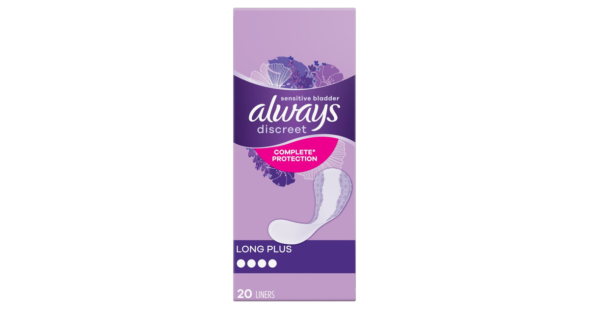 Always Discreet Liners Long Plus Pack of 20