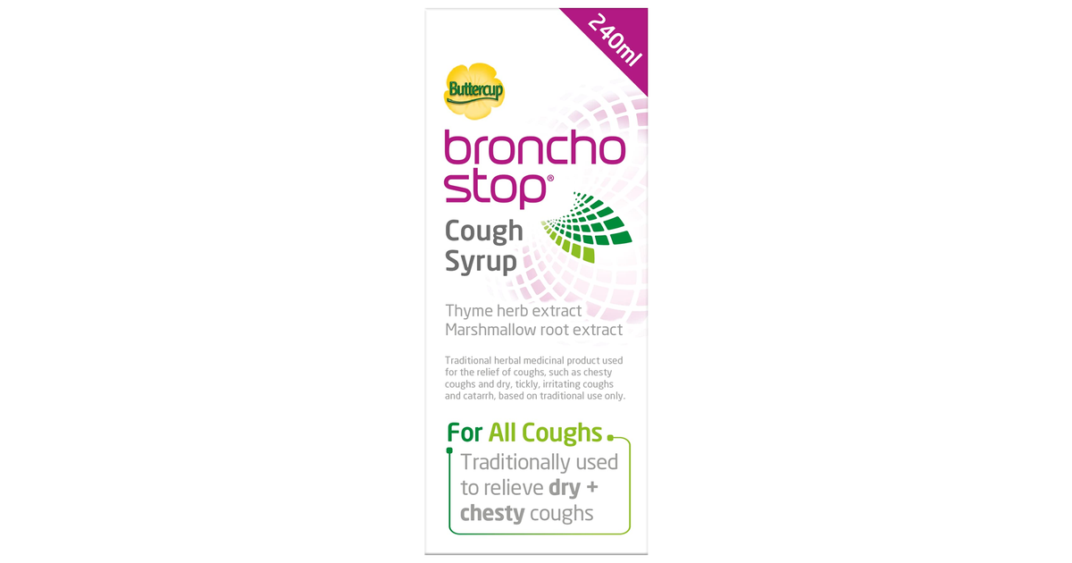 Bronchostop Cough Syrup 240ml: Any Cough Relief - Weldricks