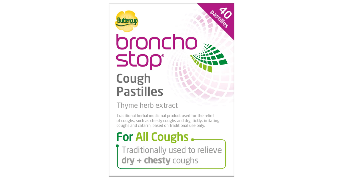 Bronchostop Cough Pastilles 40: Soothe Dry & Chesty Coughs | Weldricks