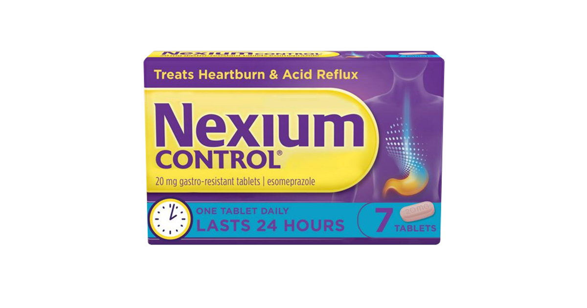Nexium Control Gastro Resistant 20mg Tablets Pack of 7