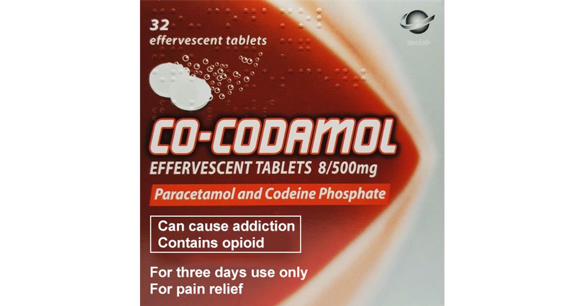 Co-Codamol Effervescent Tablets 8/500mg Pack of 32