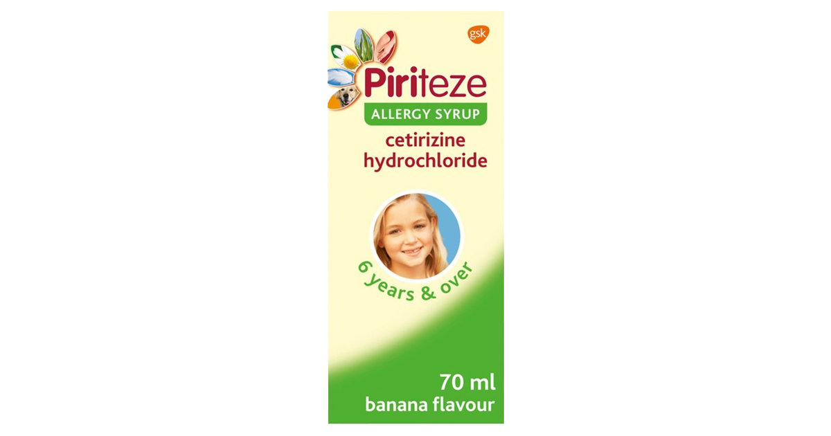 Piriteze Allergy Syrup 70ml