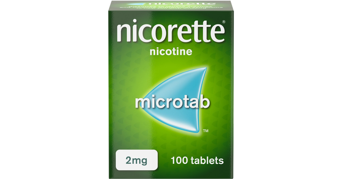 Nicorette® Microtab 2mg Nicotine 100 Sublingual Tablets (Stop Smoking Aid)