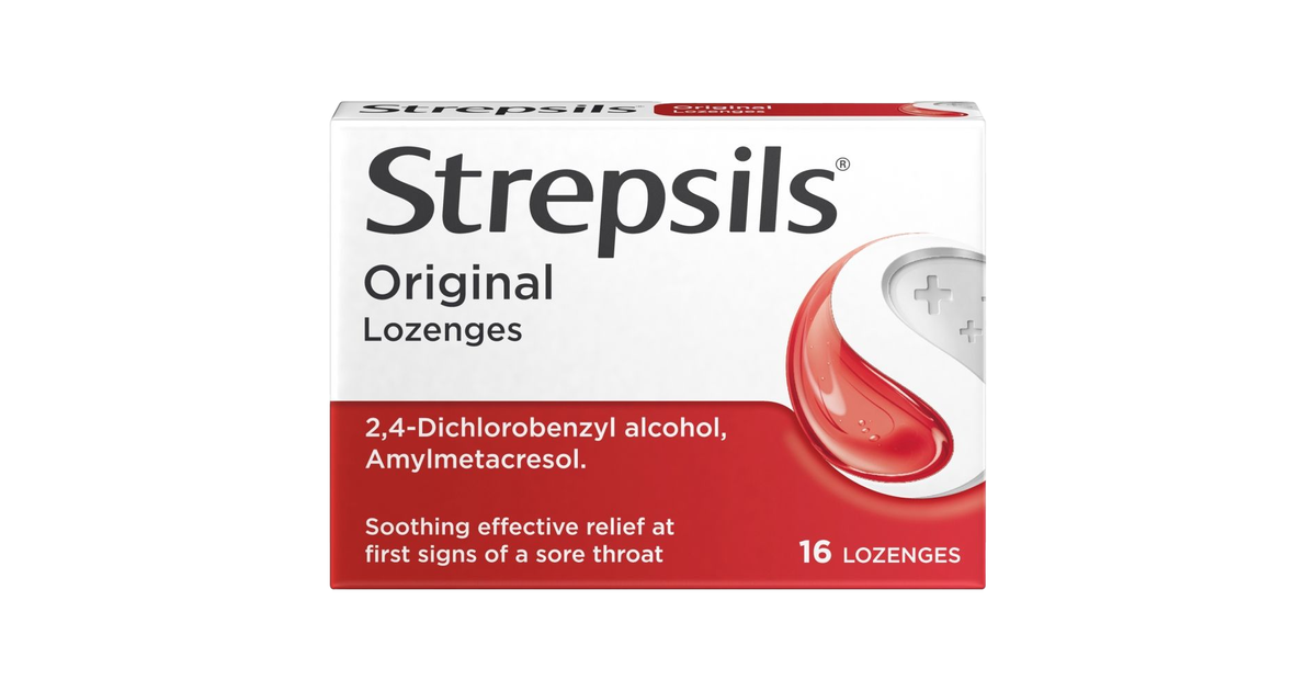 Strepsils Original Lozenges 16 Pack | Fast Sore Throat Relief
