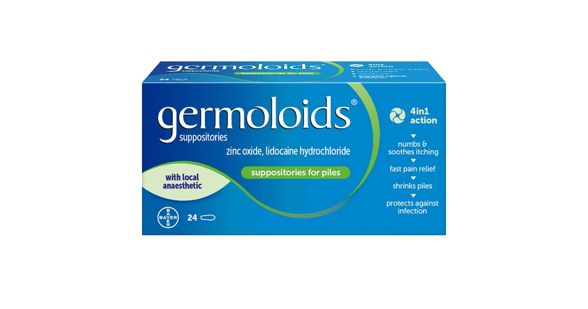 Germoloids Suppositories Pack of 24