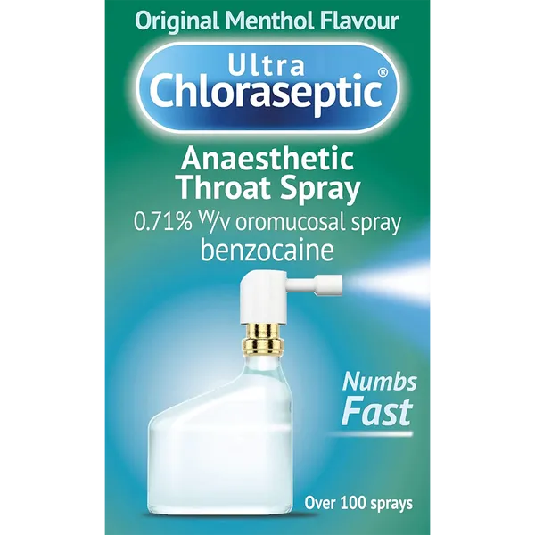 Ultra Chloraseptic Anaesthetic Throat Spray Original Menthol 15ml