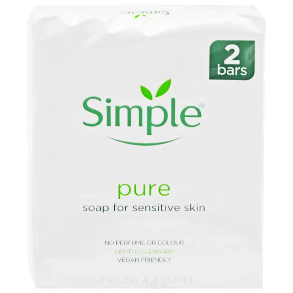 Simple Pure Bath Soap 100g Pack of 2